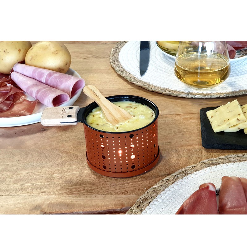 Raclette à la bougie Cookut - Set 2 personnes - Terracotta