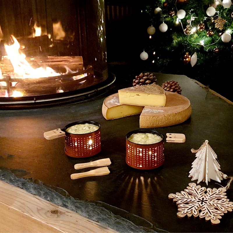 Raclette à la bougie Cookut - Set 2 personnes - Terracotta