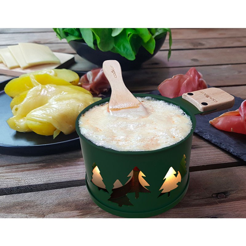 Raclette à la bougie Cookut - Set 2 personnes - Sapins - Serie Limitée
