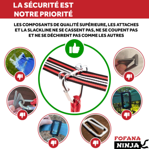 Ninja Line pour enfant - Transformez votre jardin en accrobranche